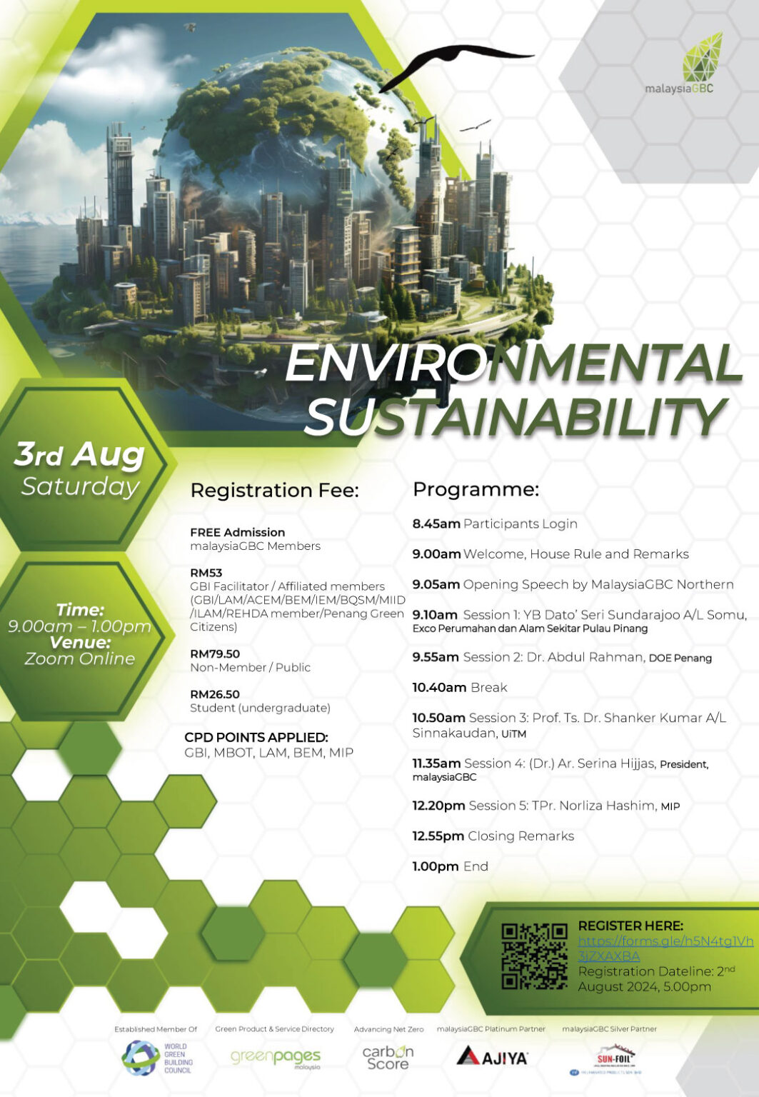 malaysiaGBC NORTHERN – ENVIRONMENTAL SUSTAINABILITY – 3 AUGUST 2024 ...