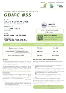 GBI FACILITATOR PROGRAM 2025 – GBIFC #55 – 23, 24 & 25 MAY 2025 ...