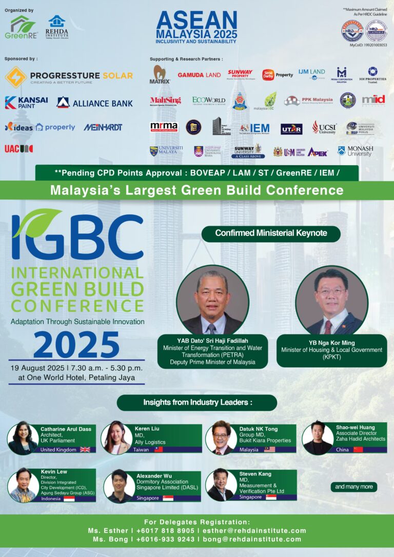 19 August 2025: International Green Build Conference (IGBC) 2025 ...