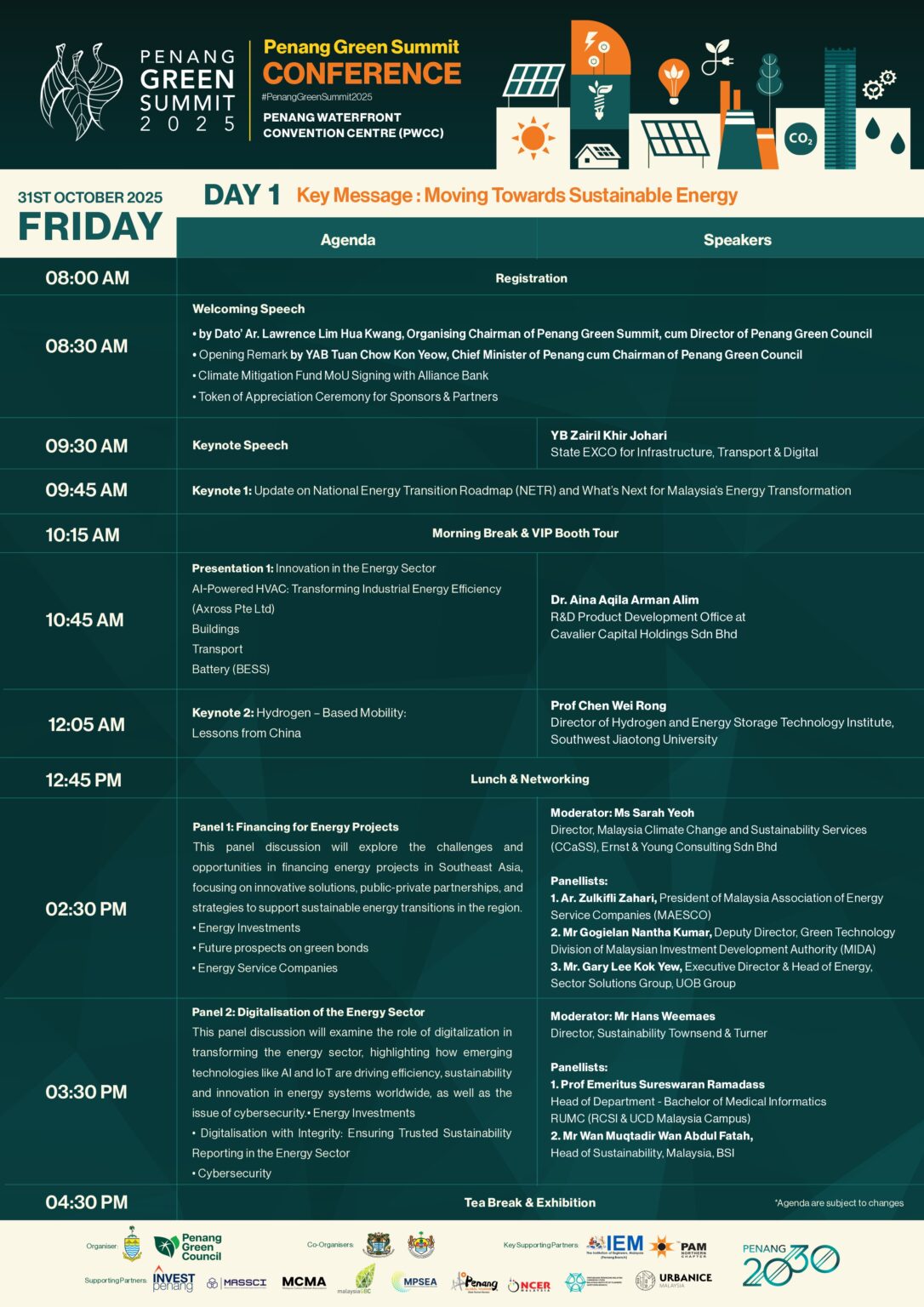 31 October – 1 November 2025: PENANG GREEN SUMMIT 2025 - Malaysia Green ...
