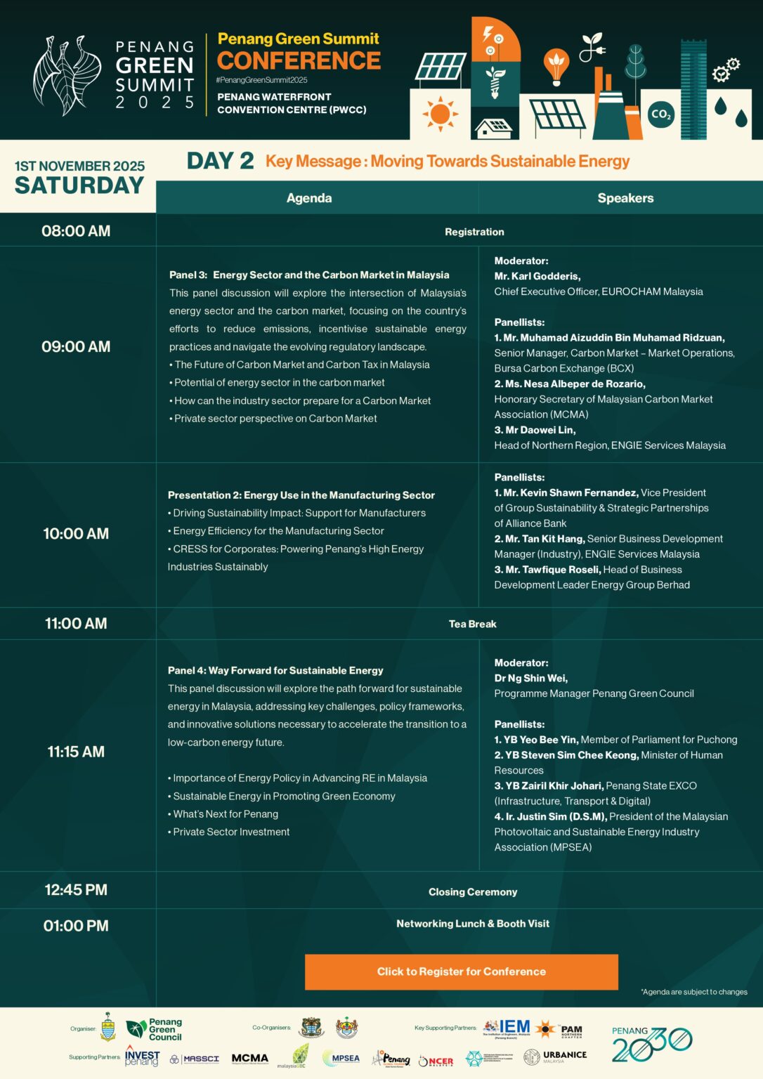 31 October – 1 November 2025: PENANG GREEN SUMMIT 2025 - Malaysia Green ...